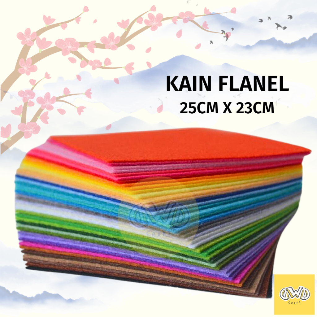 Jual (25 x 23) Kain Flanel Import Tebal Lembaran | Shopee Indonesia