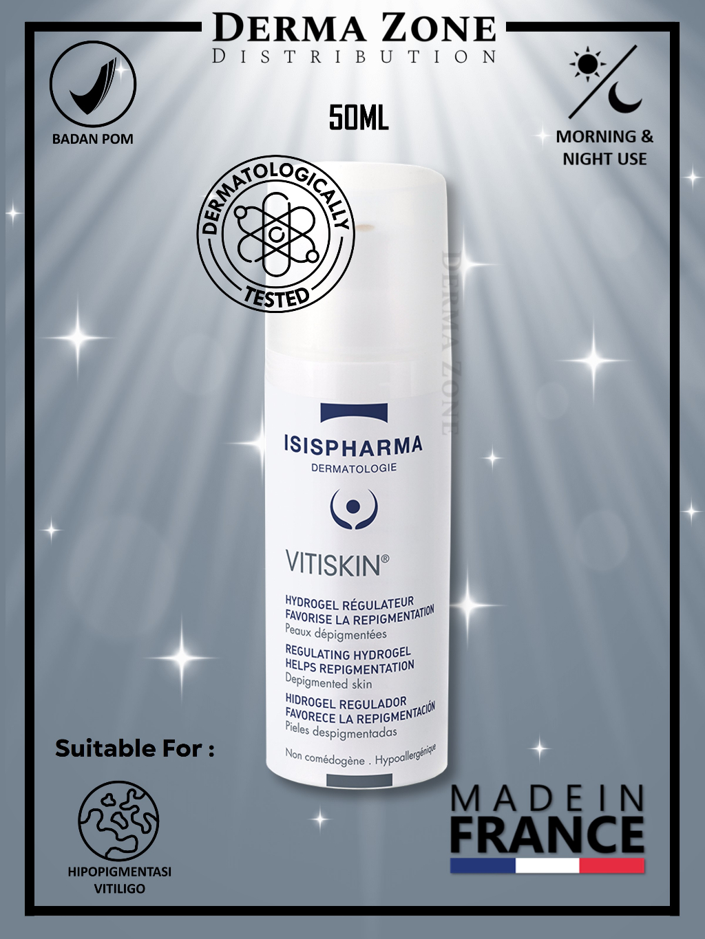 Jual Vitiskin Isispharma (50ml) - Krim Vitiligo Hipopigmentasi | Shopee ...