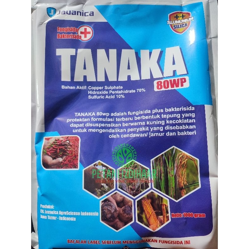 Jual Tanaka 80WP Fungisida & Bakterisida Kemasan 1000g/1kg | Shopee ...