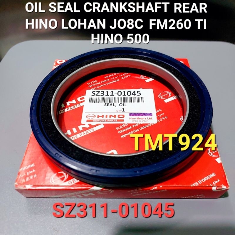 Jual OIL SEAL CRANKSHAFT REAR SEAL KRUK AS BELAKANG HiNO LOHAN JO8C ...