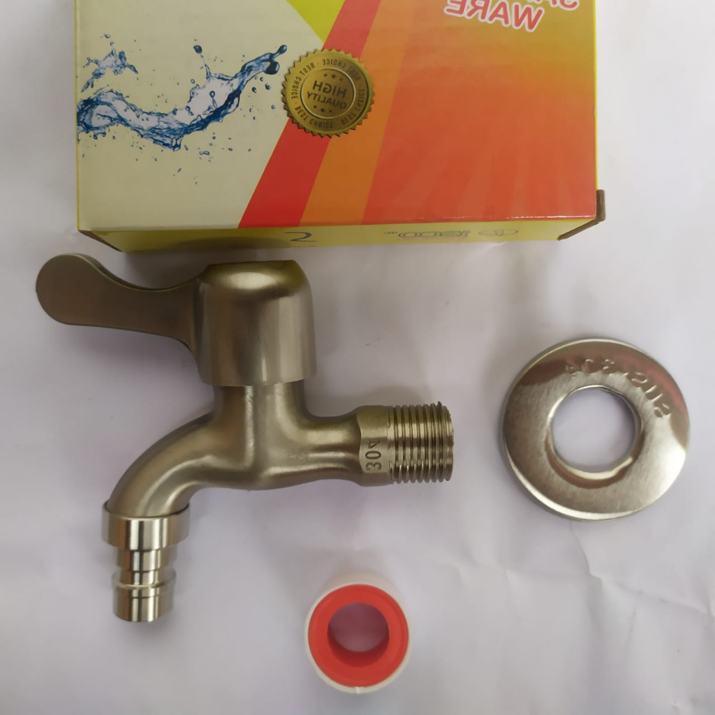 Jual Kran Tembok Stainles Sus 304 +TBA kecil - Keran Air Tembok Kamar ...