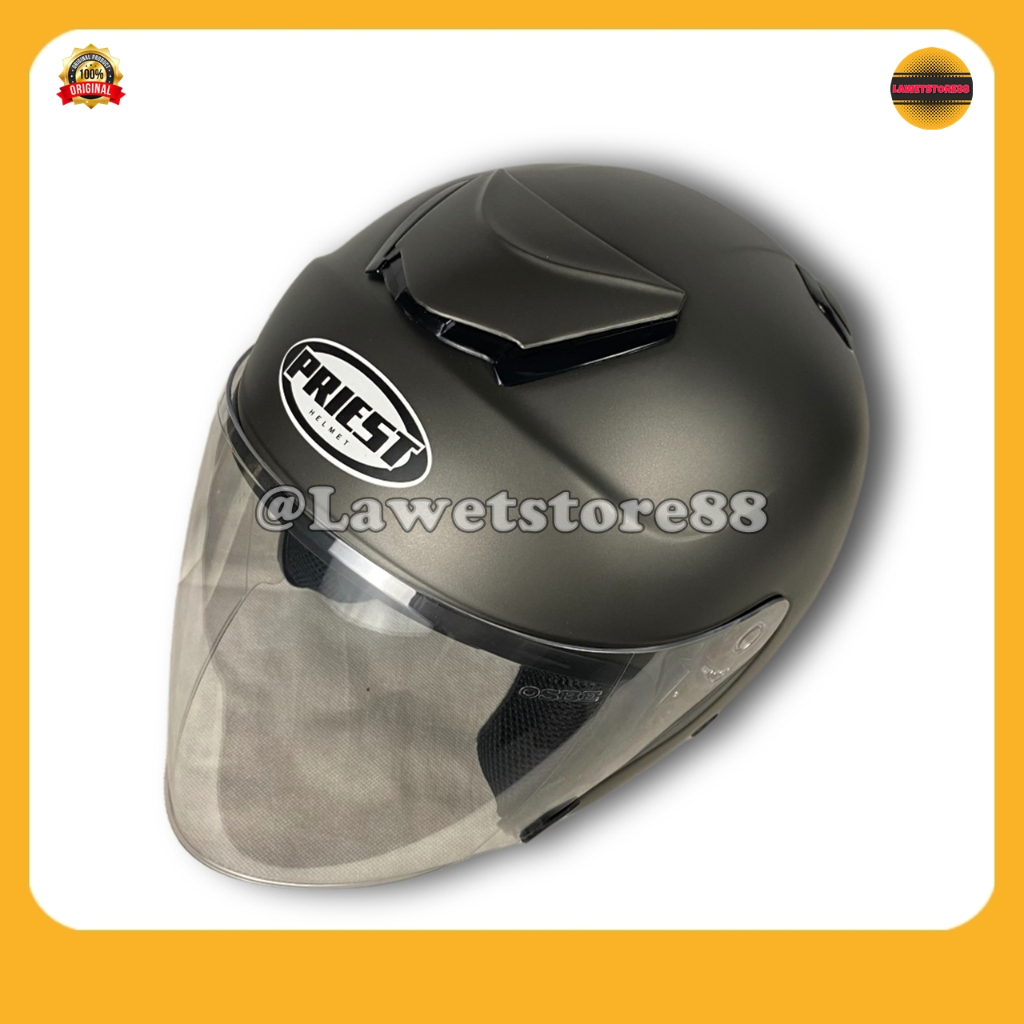 Jual Helm Sepeda Motor Half Face Priest Kyoto Solid Whitte Black Pink ...