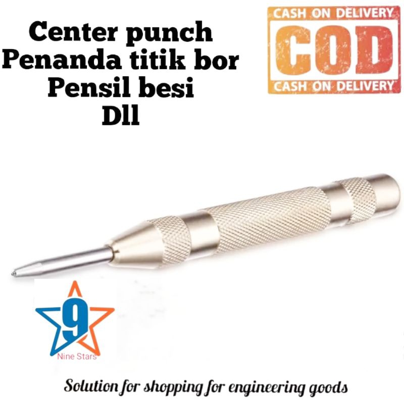 Jual center punch penanda titik Bor pensil besi dll | Shopee Indonesia