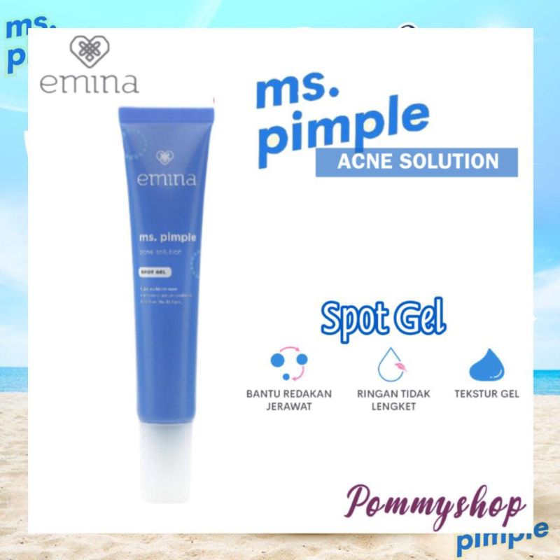 Jual Emina Ms Pimple Acne Solution Spot Gel 15ml | Shopee Indonesia