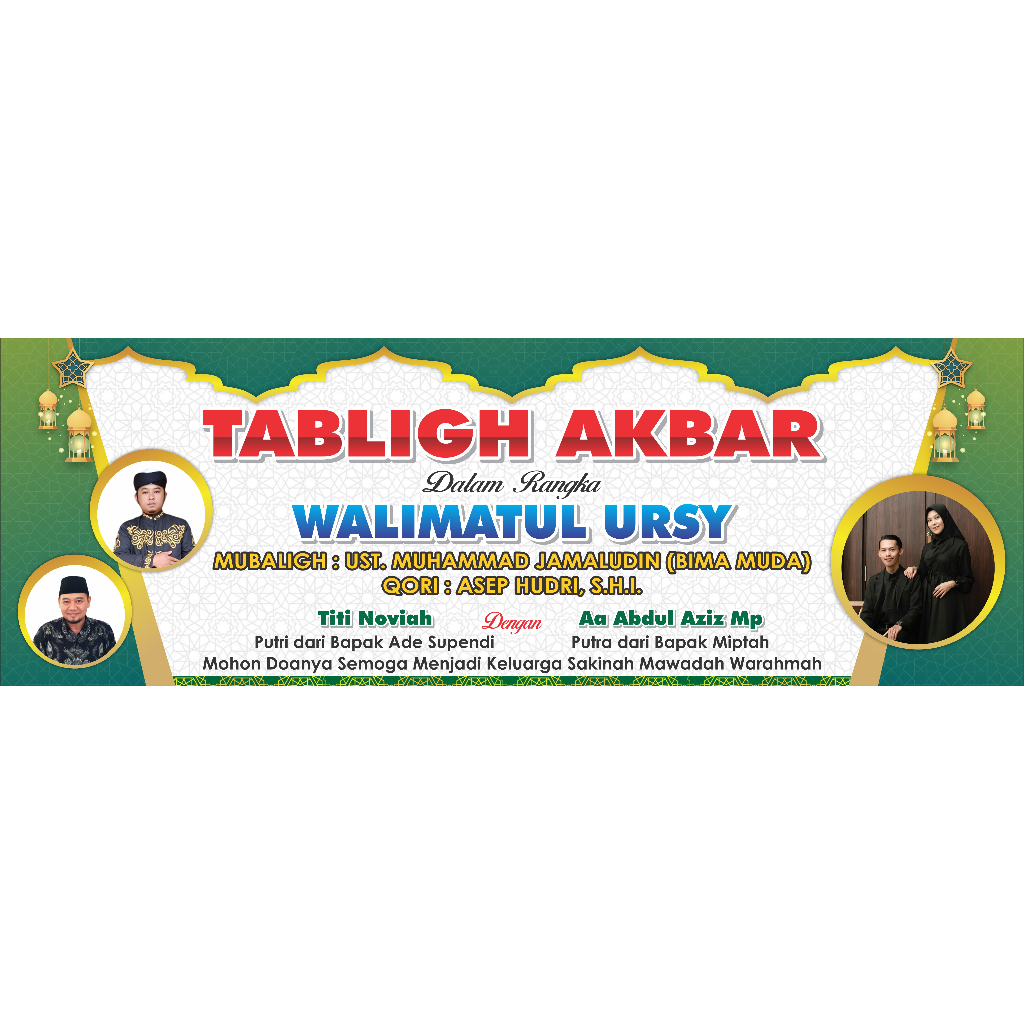 Jual Spanduk Banner Tabligh Akbar Walimatul Ursy Custom | Shopee Indonesia