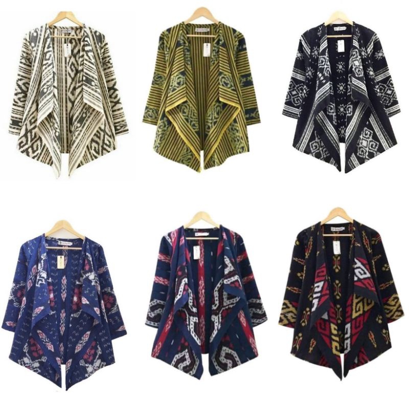 Jual cardy tenun Outer etnik Blazer tenun | Shopee Indonesia