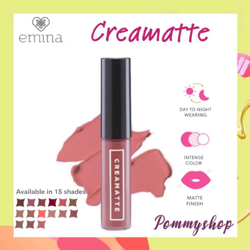 Jual Emina Creamatte Series 5.5g | Lip Matte | Lip Cream | Shopee Indonesia