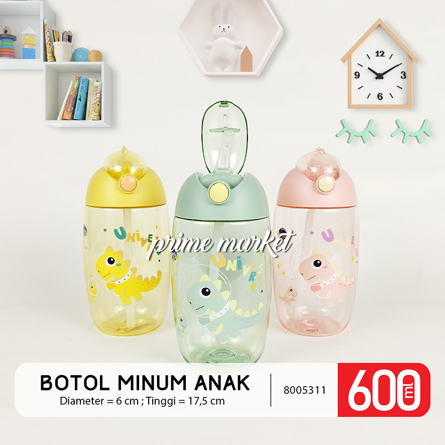 Jual Botol Minum Anak Sedotan 600ml Tempat Minum Anak Botol Sedotan Anak (8005311) 8013 | Shopee ...