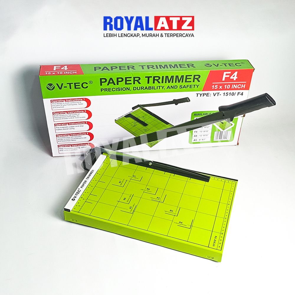 Jual Paper Cutter / Paper Trimmer / Alat Pemotong Kertas V-Tec VT-1510 ...