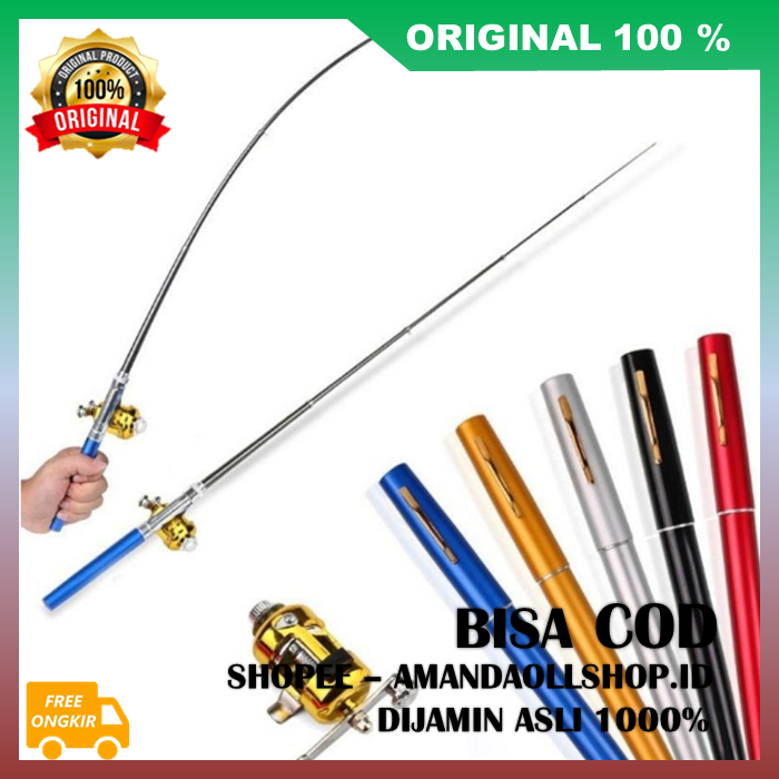 Jual Joran Telescopic Pancing Mini Unik/ Joran Pancing / Rod Pen ...