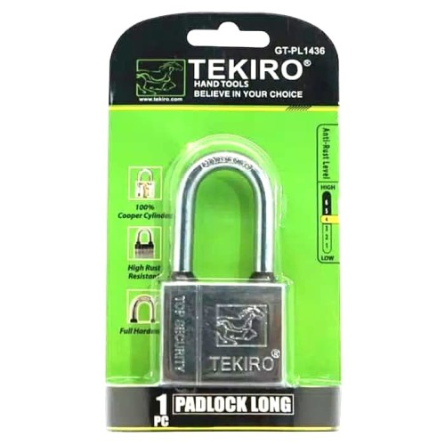 Jual Tekiro Gembok Panjang 40 mm / Gembok Pagar Leher Panjang 40mm / Padlock Long GT-PL1436 ...
