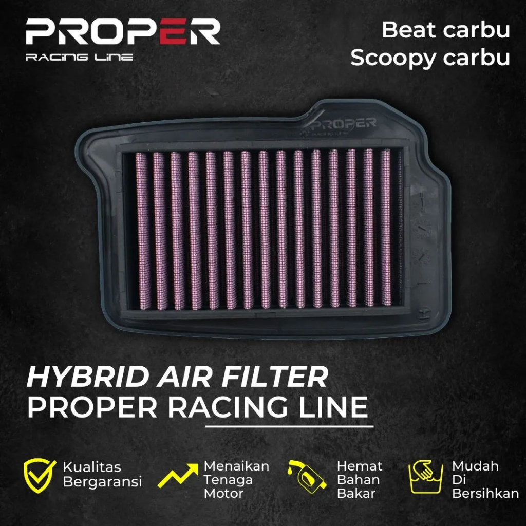 Jual Filter Udara Proper Beat Karbu Scoopy Karbu Racing Line Air Filter ...