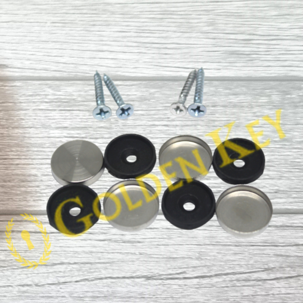 Jual Sekrup Skrup Kaca Cermin Topi Stainless Steel Screw Plastic 16 MM ...