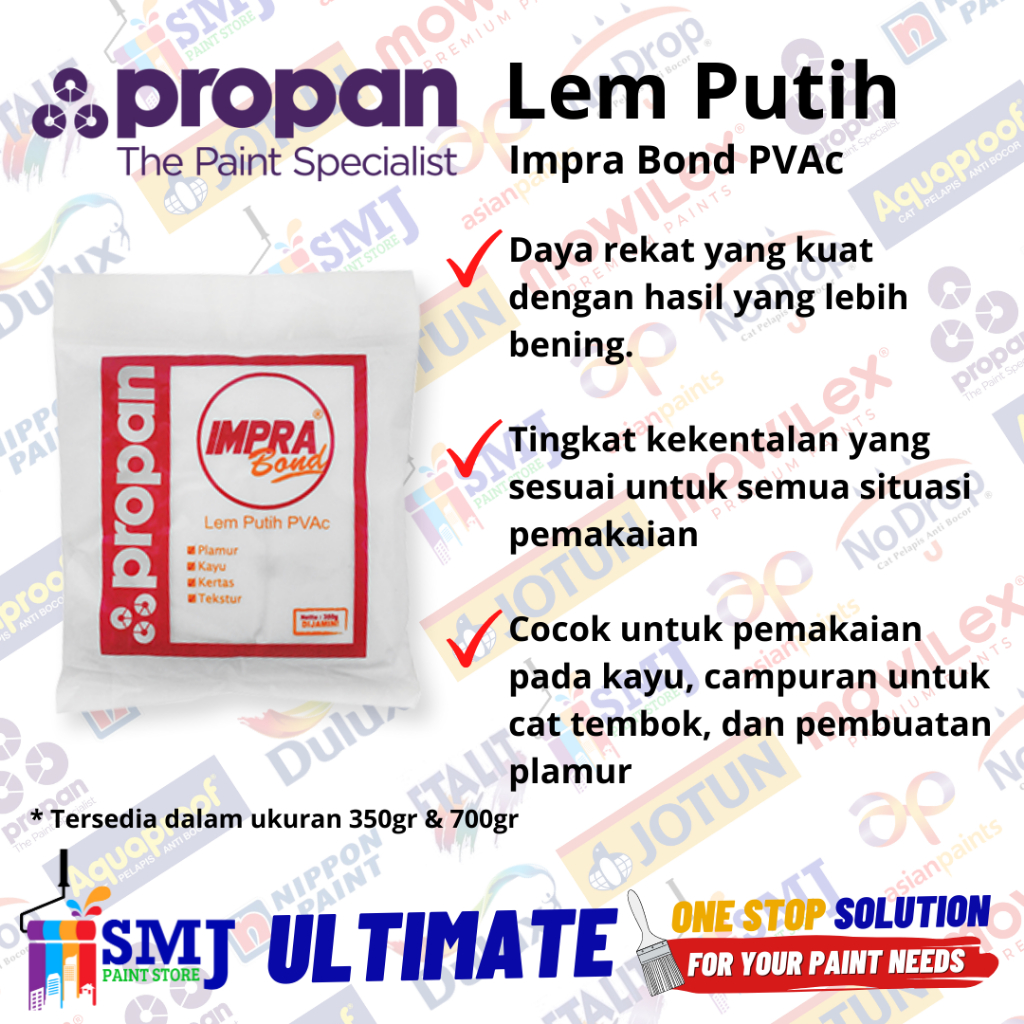 Jual Lem Putih PROPAN IMPRA BOND PVAc 700gr untuk kayu & plamur (mirip ...
