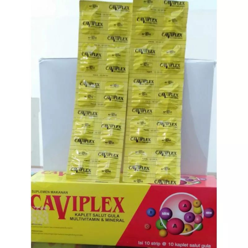 Jual Caviplex tablet strip isi 10 tablet / Multivitamin Daya Tahan ...