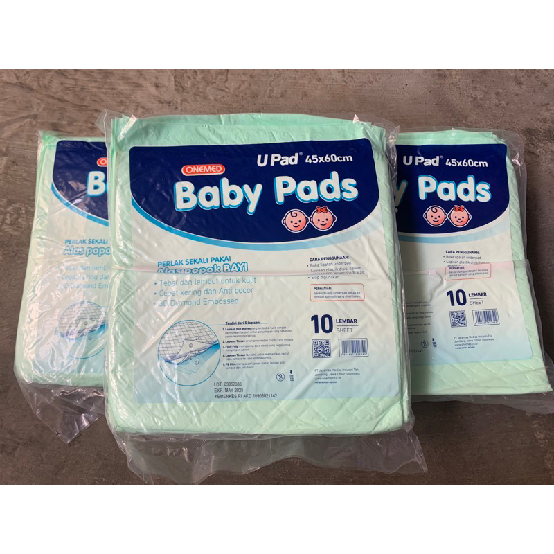 Jual Underpad U-Pad 45×60 OneMed 3 Pack (3x10) | Shopee Indonesia