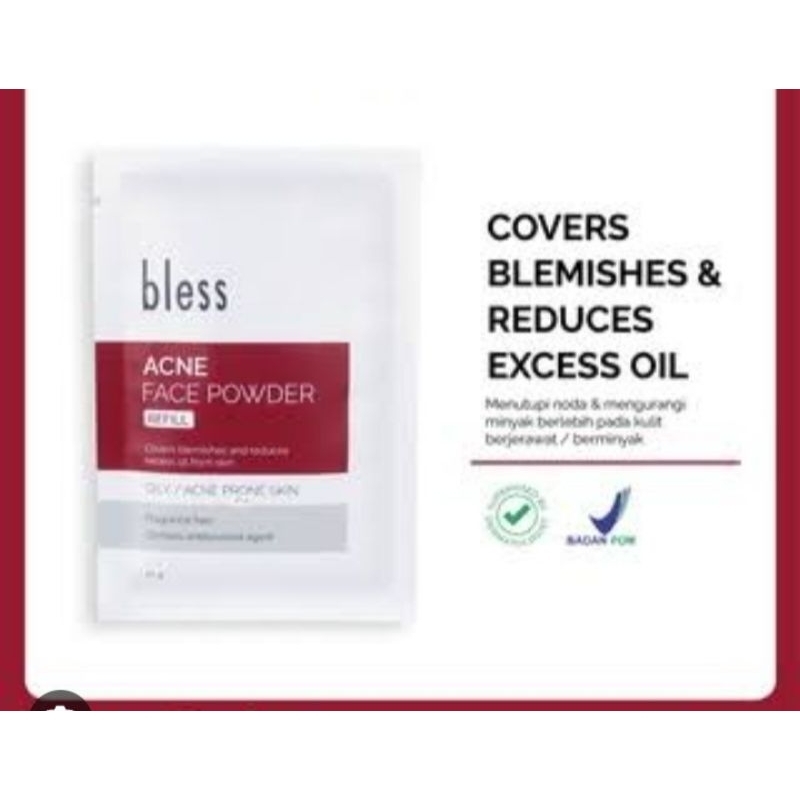 Jual BLESS ACNE FACE POWDER REFFIL 21GR | Shopee Indonesia
