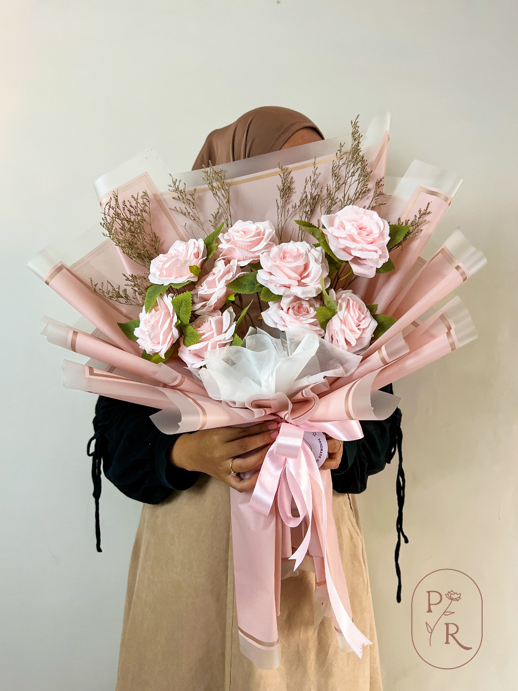 Jual 𝐏𝐀𝐏𝐄𝐑𝐔𝐒𝐇 [JRA02] Buket Bunga Artificial Pink / Kado Hadiah Wisuda ...