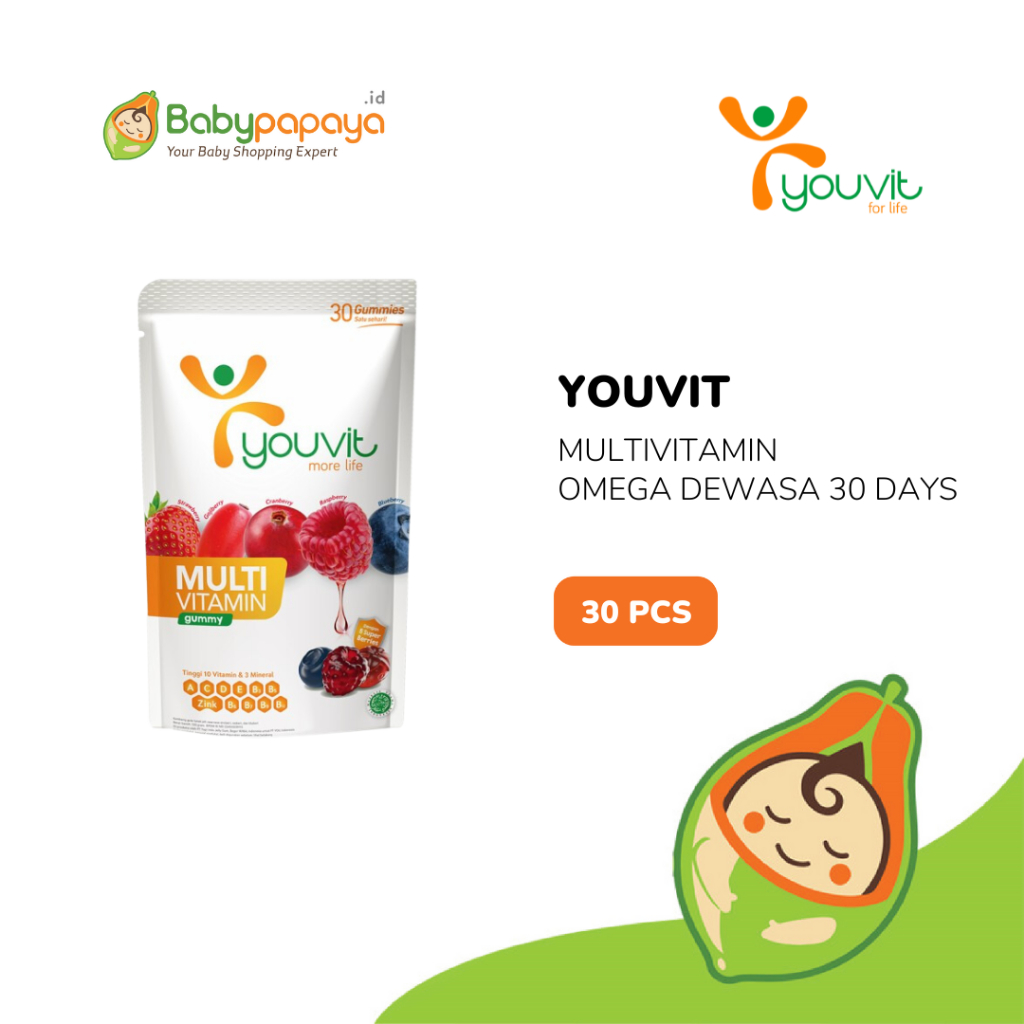 Jual Youvit Multivitamin Dewasa 1 Pouch Vit. C, D, Zink & Superberries ...