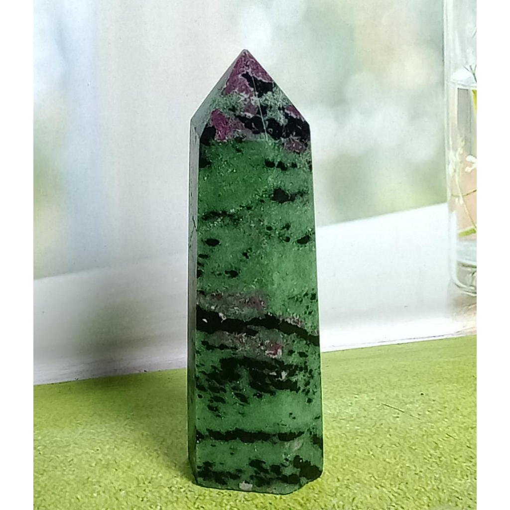 Jual Natural Tower Ruby Zoisite / Anyolite (2) | Shopee Indonesia
