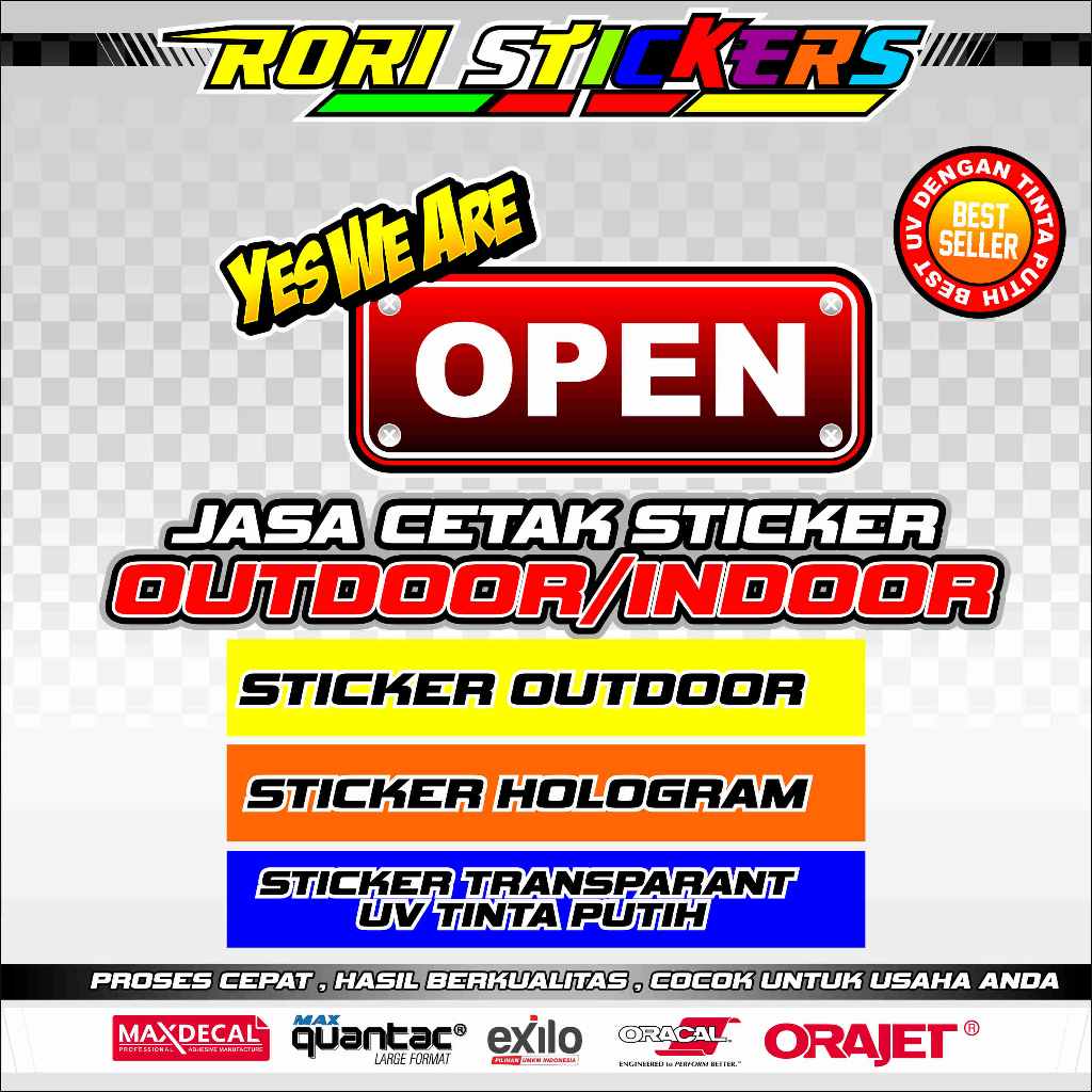 Jual STICKER METERAN INDOOR - STICKER METERAN HOLOGRAM - STICKER ...