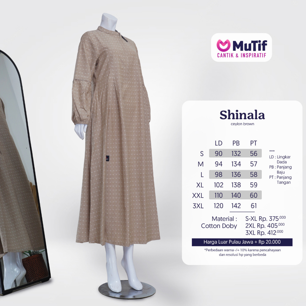 Jual GAMIS MUTIF SHINALA CEYLON BROWN | Shopee Indonesia