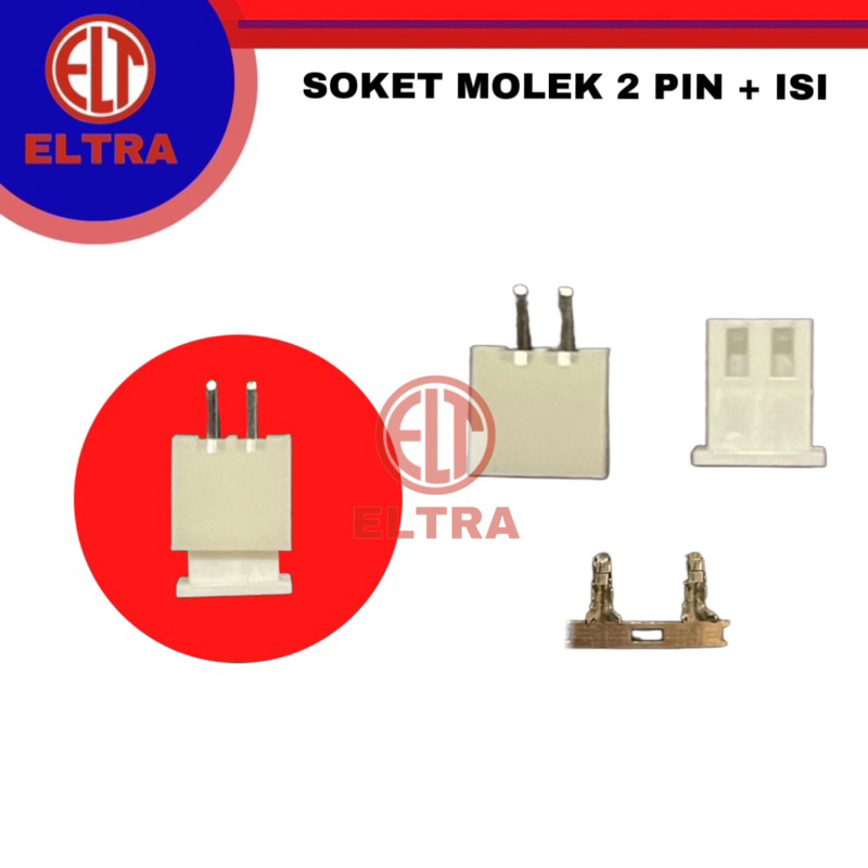 Jual Soket molek molex 2510 2p 3p 4p 5p 6p 7p 8p pin / 1 set + isi komplit white housing ...