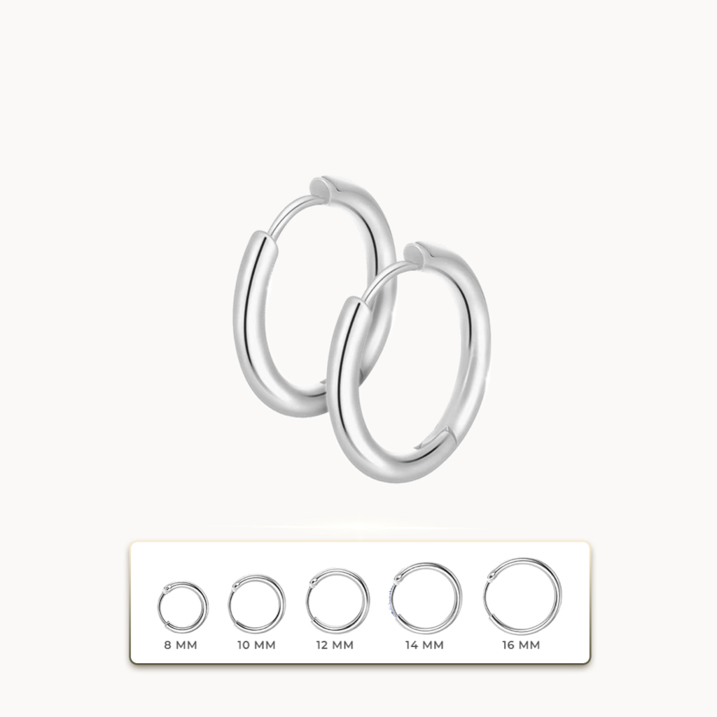 Jual ANDALL - Classic Tube Hoops [18K Gold Plated Stainless Steel ...