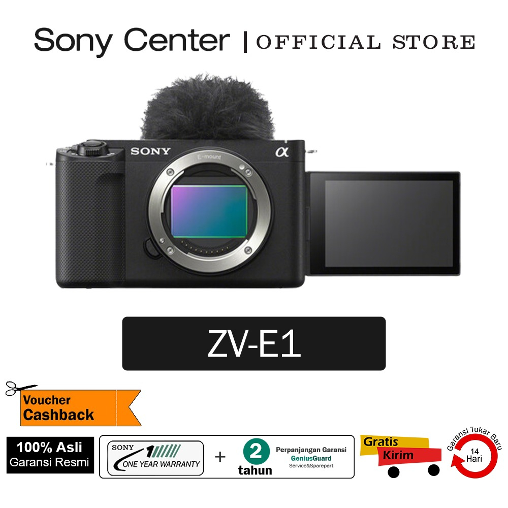 Jual SONY CENTER SONY ZV-E1 / Sony Kamera ZVE1 / Kamera vlog full-frame ZV E1 Body Only ...