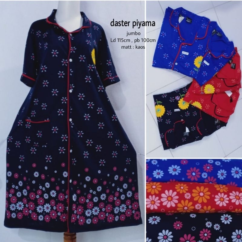 Jual Daster Piyama full kancing aktif | Shopee Indonesia