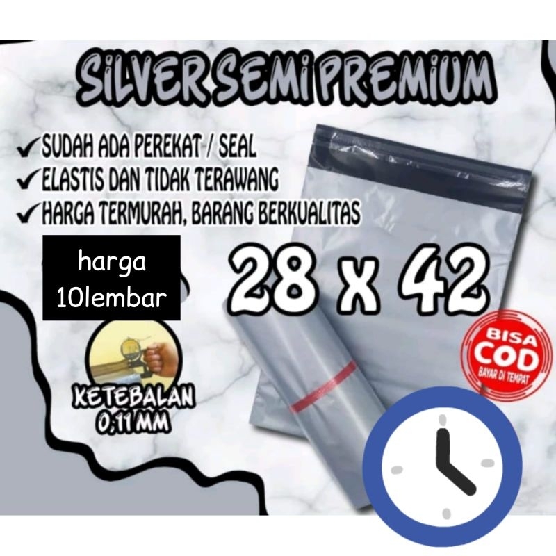 Jual Plastik Polymailer / Plastik Packing / Silver dan Hitam Semi ...