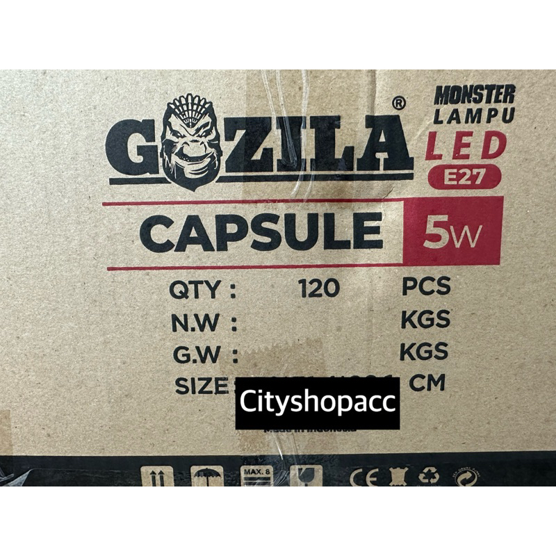 Jual LAMPU LED GOZILA 5W / 5 Watt ( 1 DUS / 1 KARTON isi 120 pcs ...