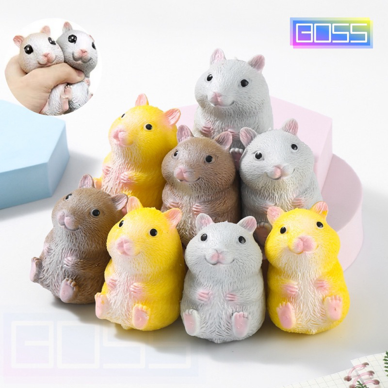 Jual BOSS- Mainan Squishy Hamster Mainan Squishy pencet anti stress ...