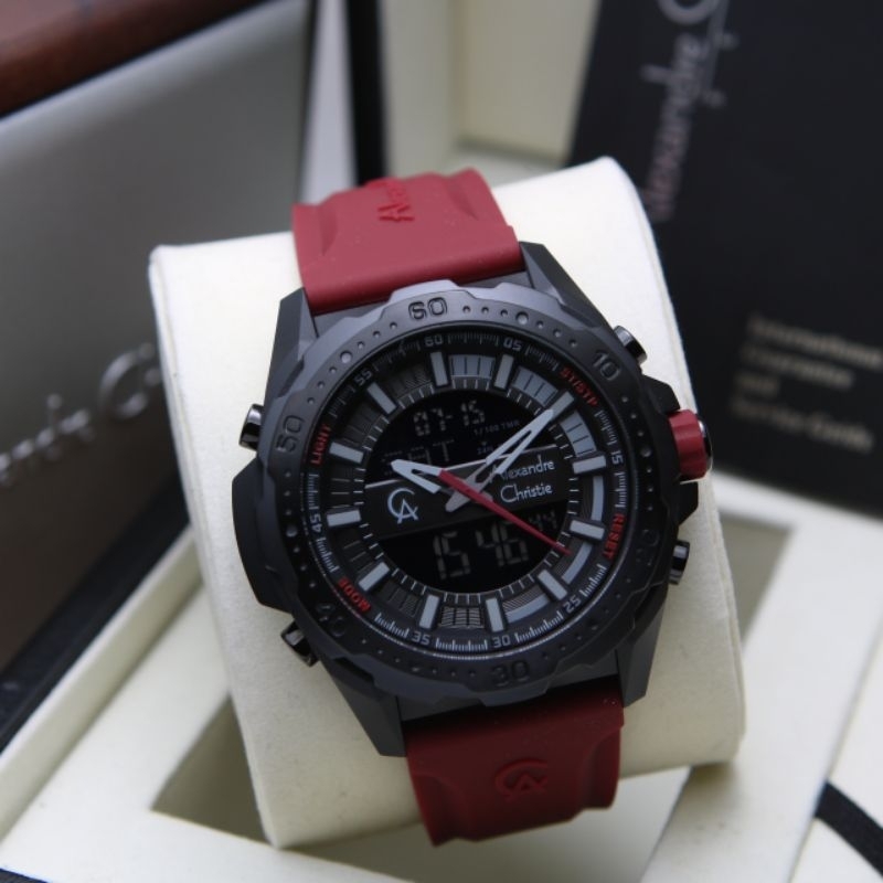Jual TERBARU JAM ALEXANDER CHRISTIE PRIA ORIGINAL DIGITAL+ ANALOG MODEL ...