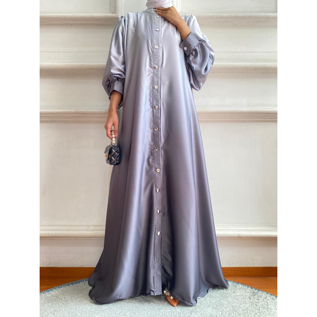 Jual GAMIS GRADASI WARNA DRESS PESTA KONDANGAN ARMANY SILK PREMIUM ...