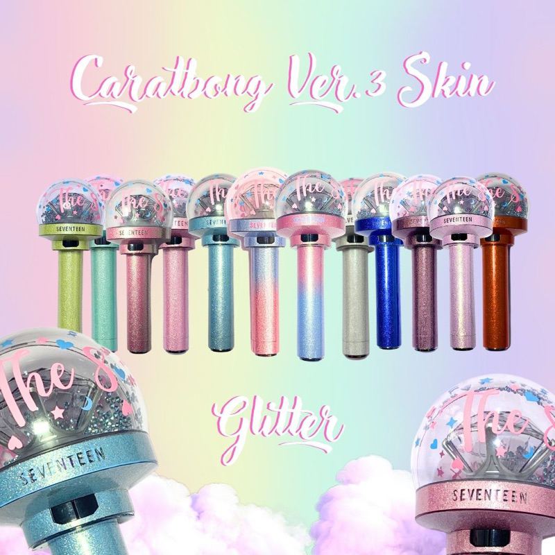 Jual SKIN DECAL CARATBONG / SKIN DECAL LIGHT STICK SEVENTEEN VERSI 3 ...