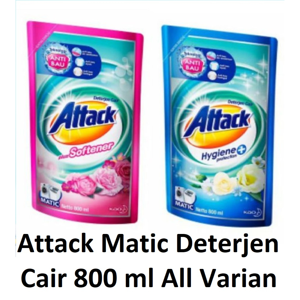Jual Attack Matic Deterjen Cair 750 ml All Varian | Shopee Indonesia