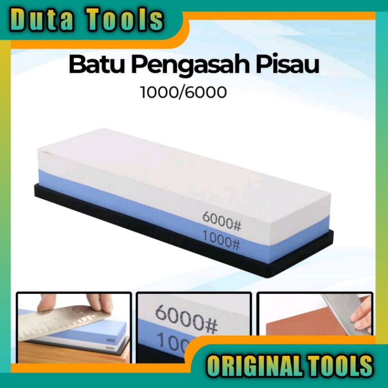 Jual Batu Pengasah Pisau Whetstone Knife Sharpener 1000/6000 - Wkss-01 ...
