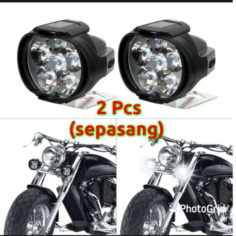 Jual Lampu led sorot 6 mata lampu sorot motor lampu variasi lampu ...