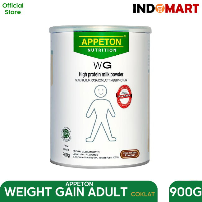 Jual Appeton Weight Gain Adult Coklat 900Gr | Shopee Indonesia