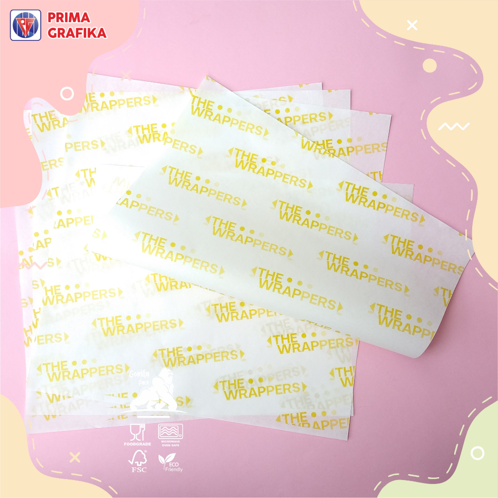 Jual CUSTOM Kertas Roti 15 x 25 cm - Wrap Paper / Kertas Bungkus ...