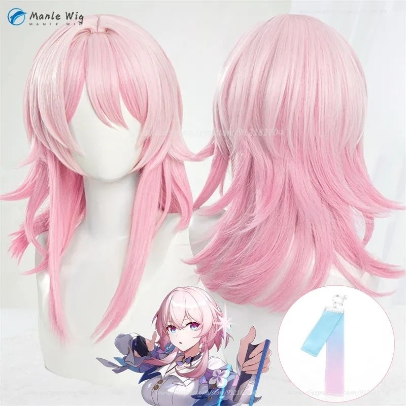 Jual Wig March 7th Cosplay Honkai Star Rail | Shopee Indonesia