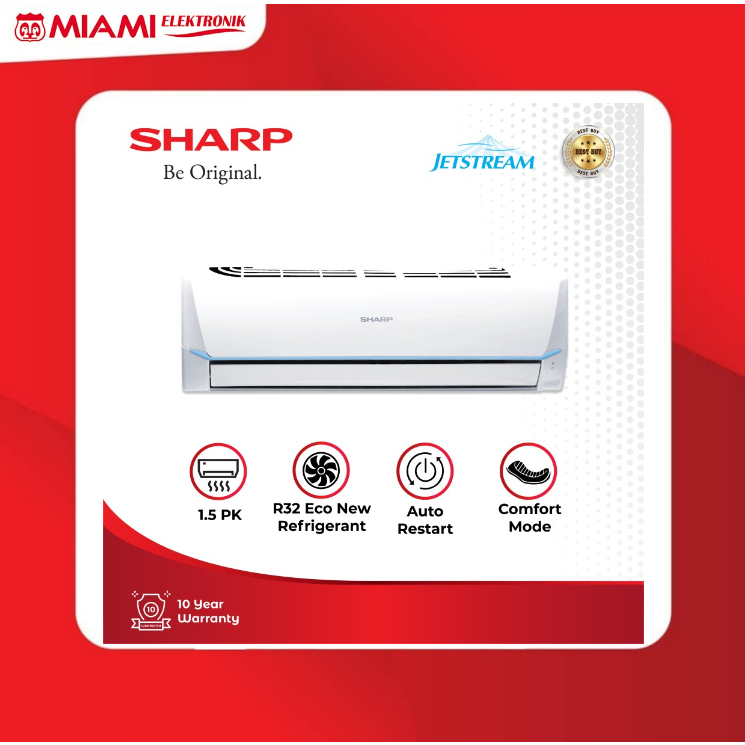 Jual Sharp AH-A12SAY / AHA12SAY AC Split 1,5 PK New Jetstream Series ...