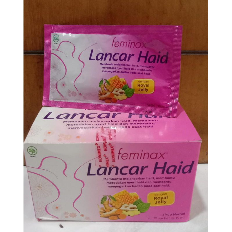 Jual Feminax Lancar Haid Sachet 15ml dan Strip Isi 4Tablet/Melancarkan ...