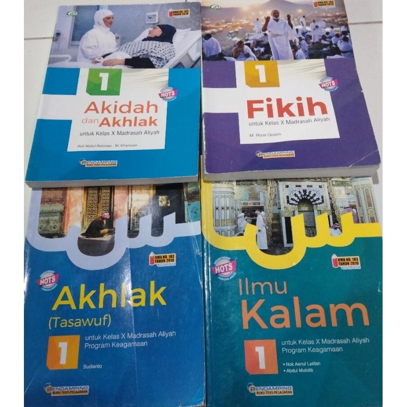 Jual Fikih,Akidah dan Akhlak, Ilmu Kalam,Akhlak(Tasawuf) Madrasah Aliyah Kelas 1 Tiga Serangkai ...