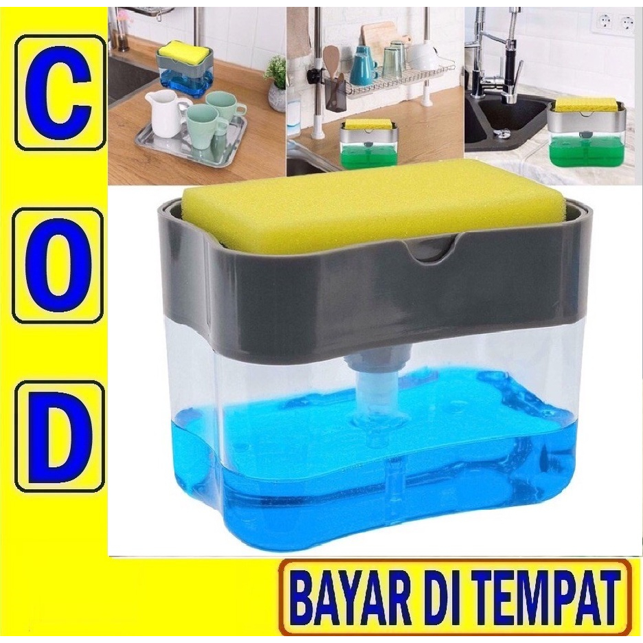 Jual RAK 3D Dispenser Sabun Cuci Piring Bonus Busa Spon Wadah Spons ...
