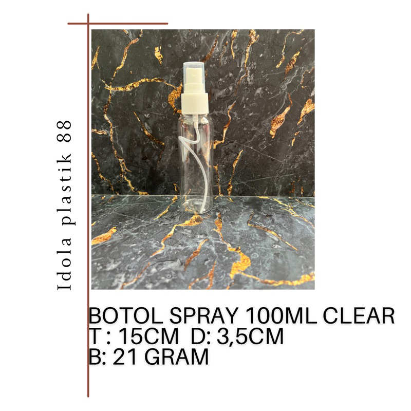 Jual Botol Spray 100ml Clear Neck 24 | Shopee Indonesia