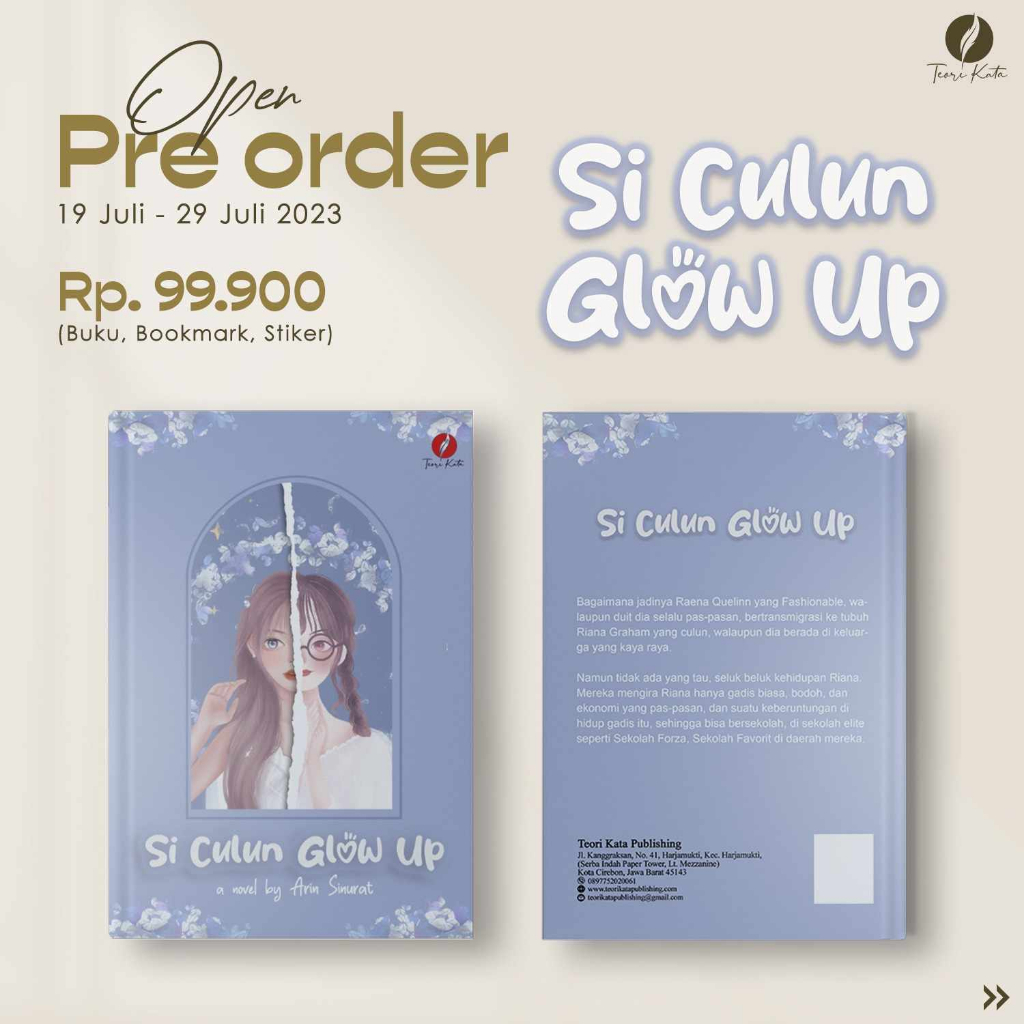 Jual Si Culun Glow Up by Arin Sinurat NOVEL | Shopee Indonesia