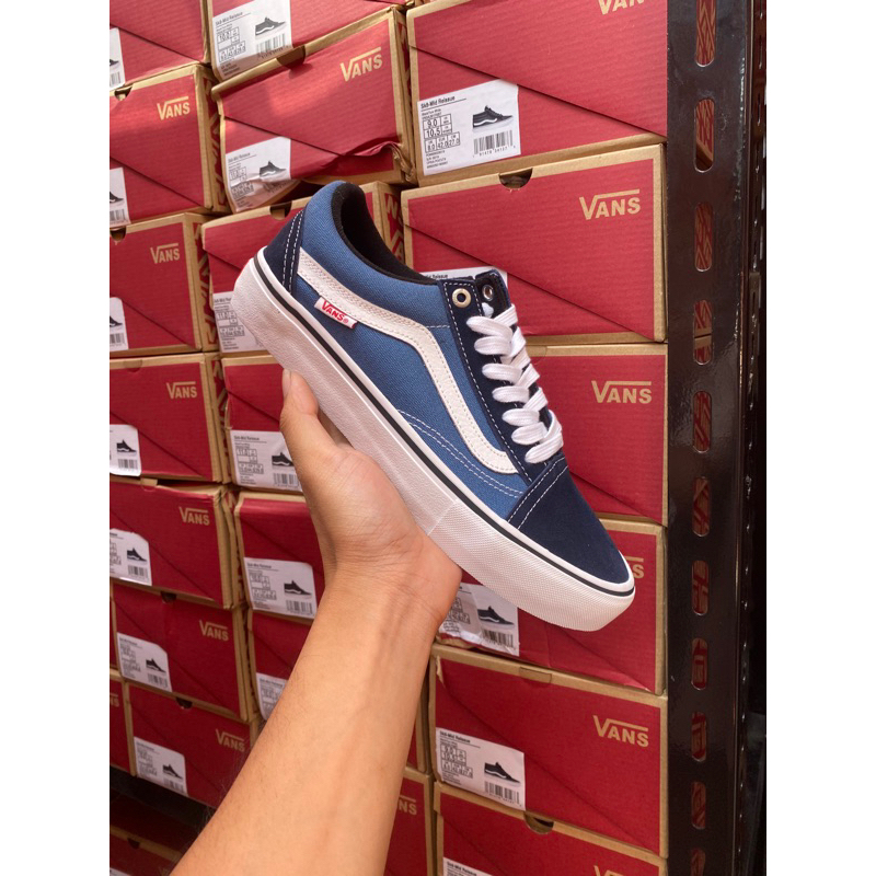 Jual Vans oldskool pro navy no box | Shopee Indonesia
