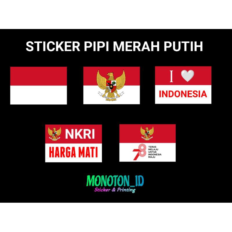 Jual Sticker Pipi Merah Putih Indonesia | Shopee Indonesia